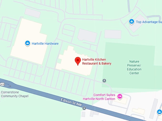 16. hartville kitchen restaurant & bakery map