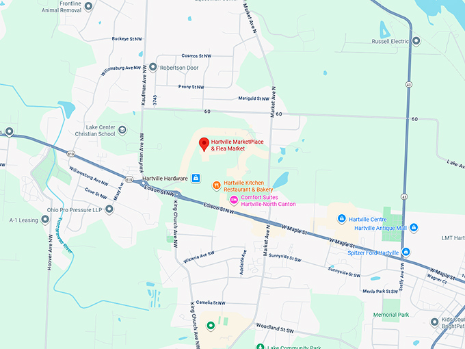 16. hartville marketplace & flea market map