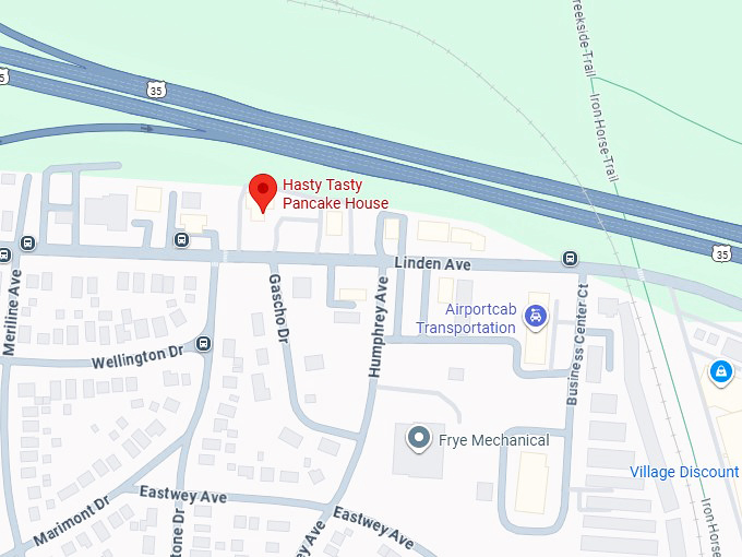 16. hasty tasty pancake house map