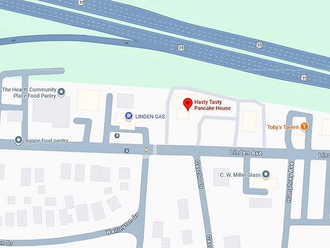 16. hasty tasty pancake house map