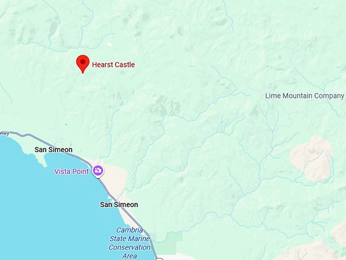 16. hearst castle map