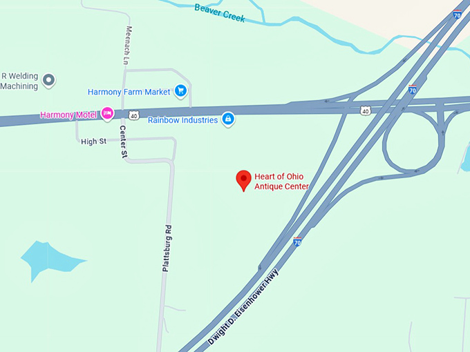 heart of ohio antique center map
