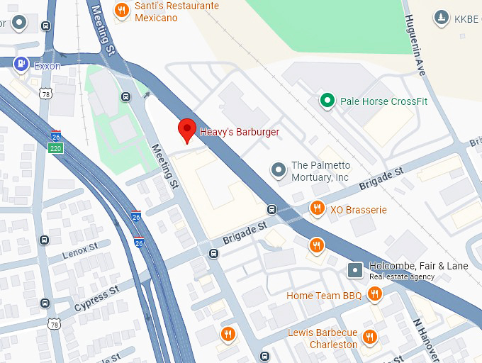 16. heavy's barburger (1137 morrison dr) map