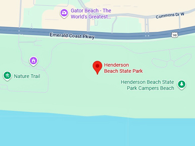 16. henderson beach state park map