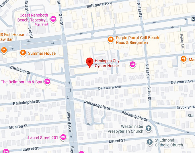 16. henlopen city oyster house map
