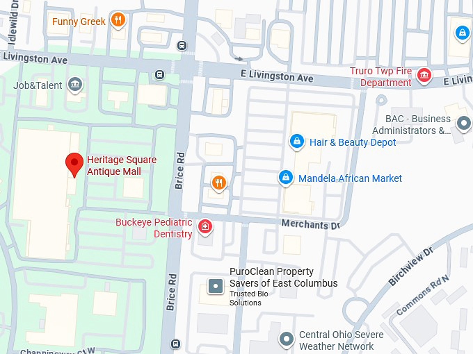 16. heritage square antique mall map
