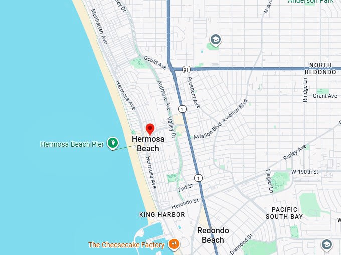 16. hermosa beach map