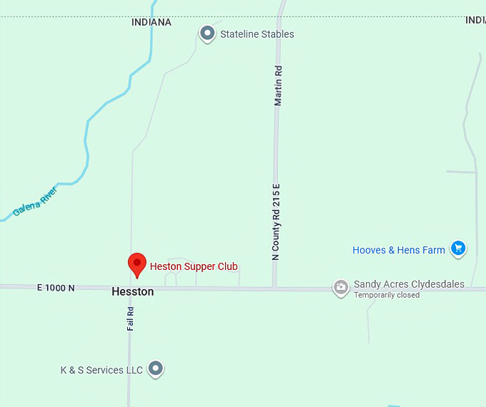 16. heston supper club map