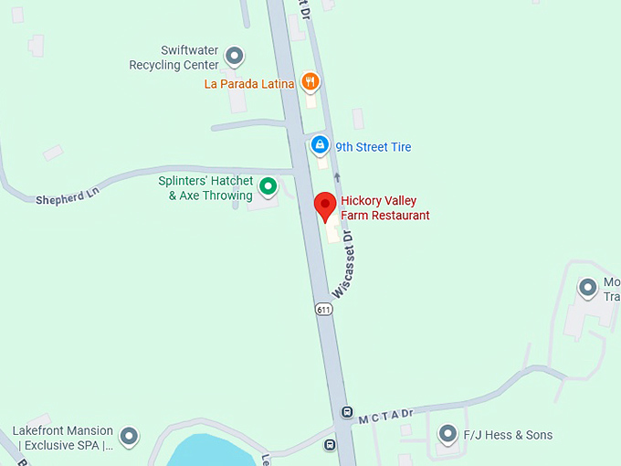 16. hickory valley farm restaurant map