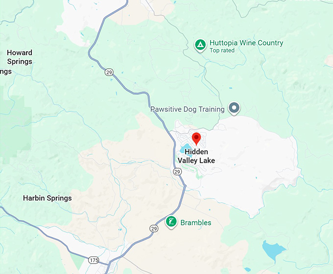 16. hidden valley lake map