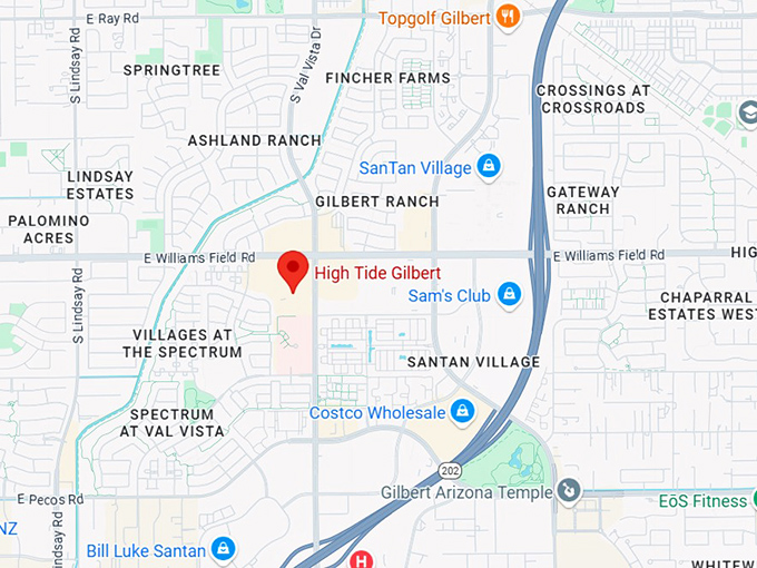 16. high tide gilbert map