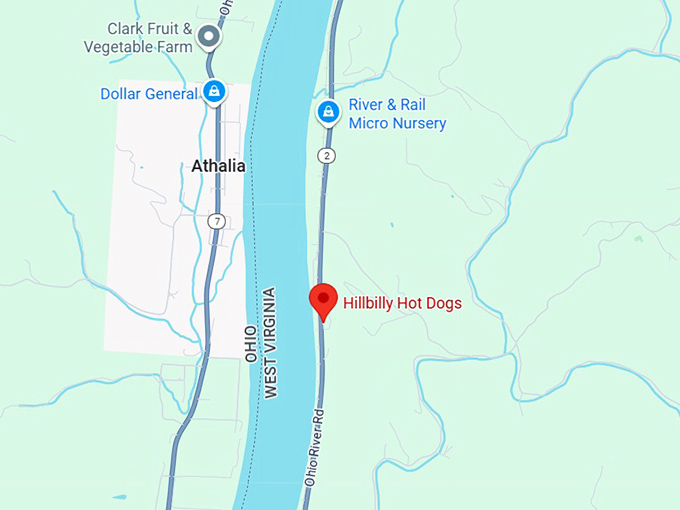 16. hillbilly hot dogs map