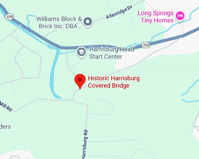 16. historic harrisburg covered bridge map