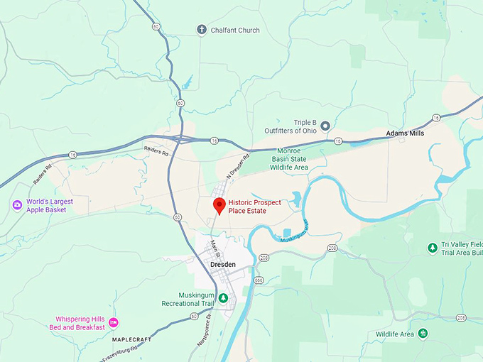 16. historic prospect place estate map