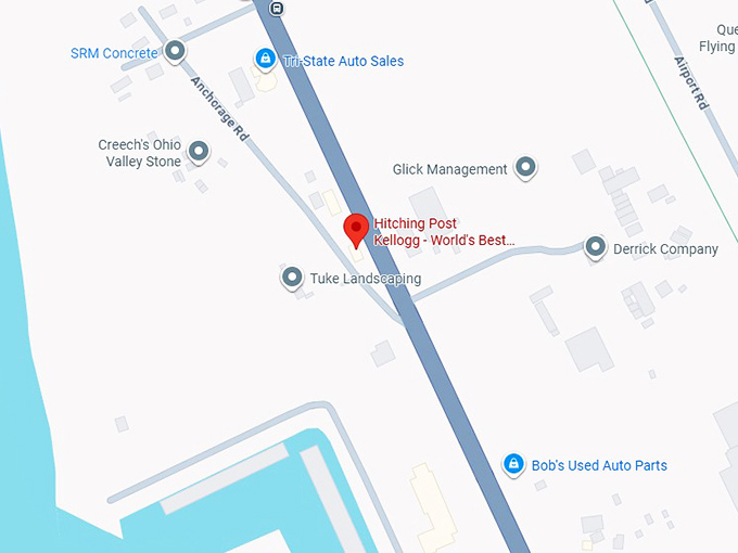 16. hitching post kellogg world's best fried chicken map