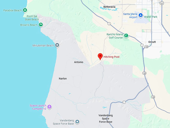 16. hitching post map