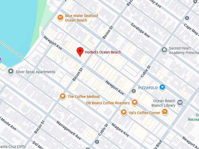 16. hodad's ocean beach map