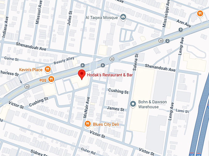 16. hodak's bar & restaurant map