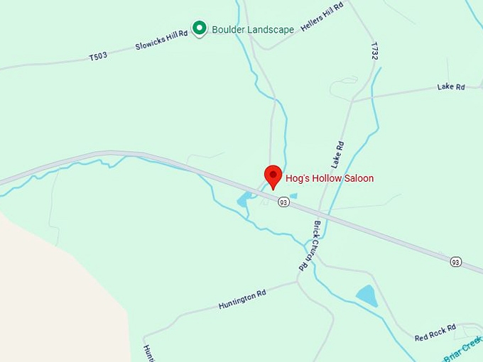 16. hog's hollow saloon map