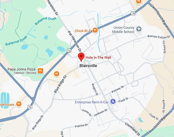 16. hole in the wall map