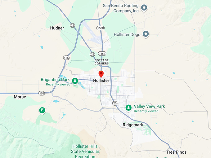 16. hollister ca map