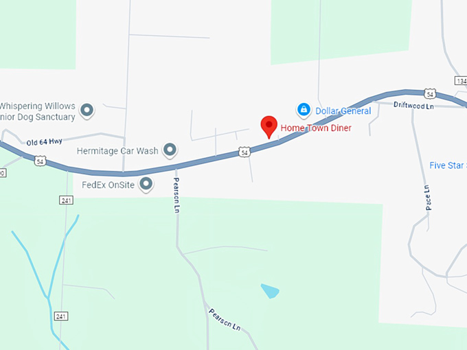 16. home town diner map