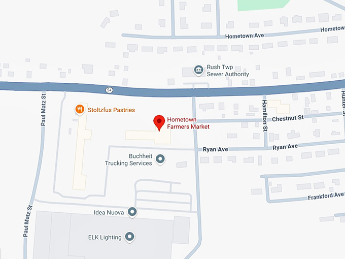 16. hometown farmers market map
