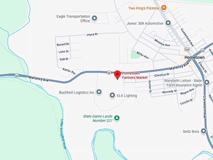 16. hometown farmers market map