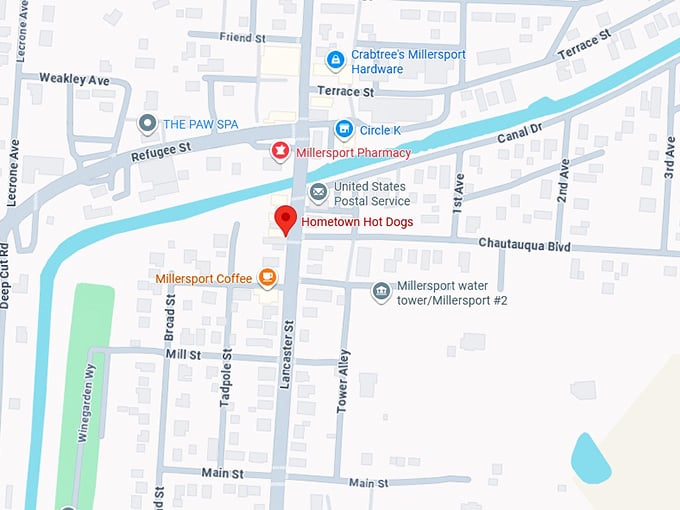 16. hometown hot dogs map