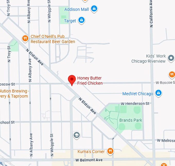 16. honey butter fried chicken map