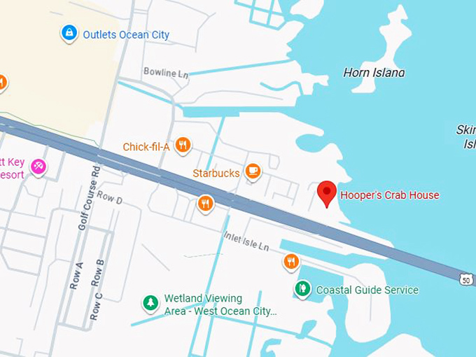 16. hooper's crab house map