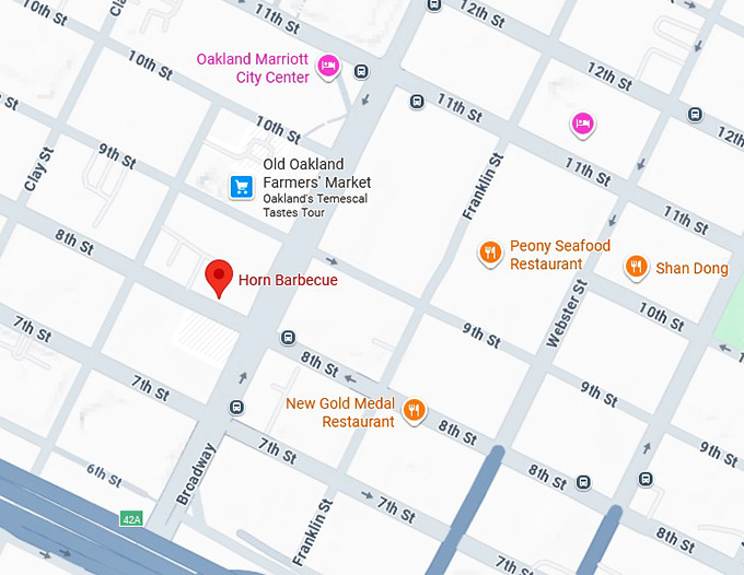 16. horn barbecue map