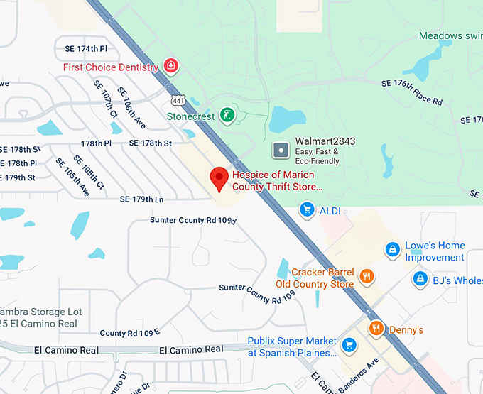 16. hospice of marion county thrift store terrace shoppes map