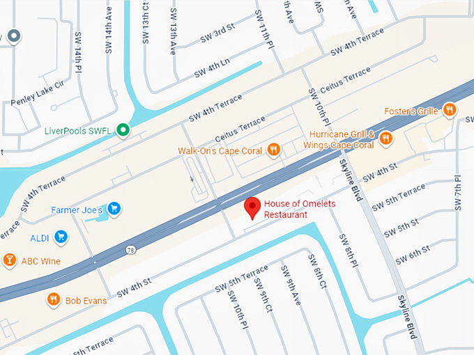 16. house of omelets map