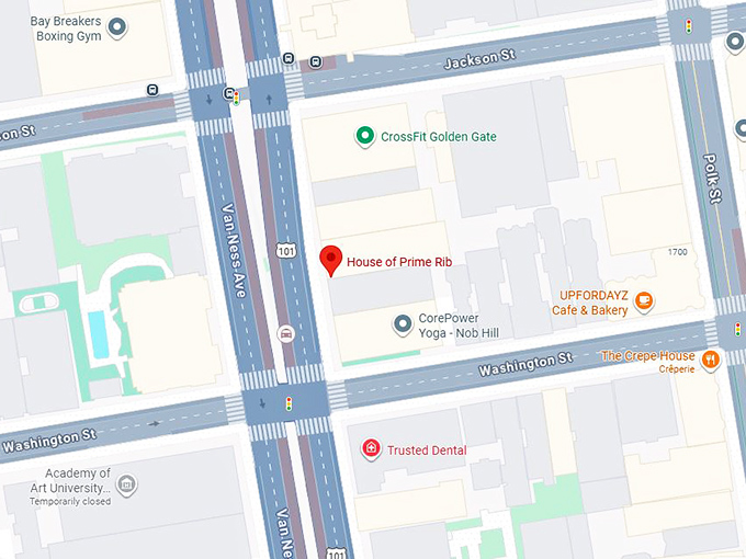 16. house of prime rib map