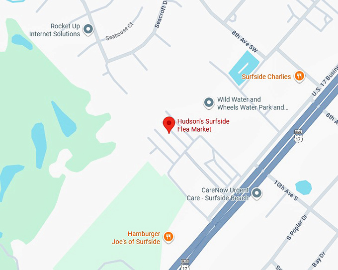 16. hudson's surfside flea market map