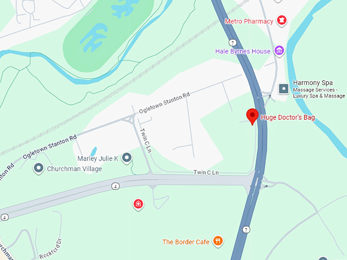 16. huge doctor's bag map