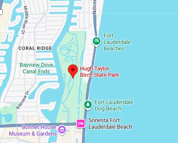 16. hugh taylor birch state park map