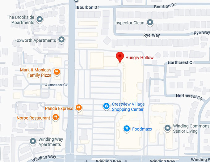 16. hungry hollow map