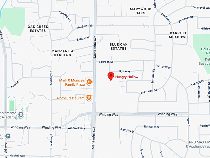 16. hungry hollow map