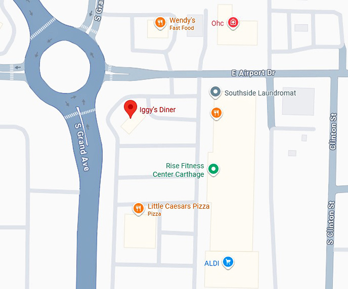 iggy's diner map