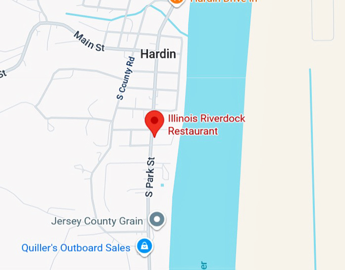 16. illinois riverdock restaurant map