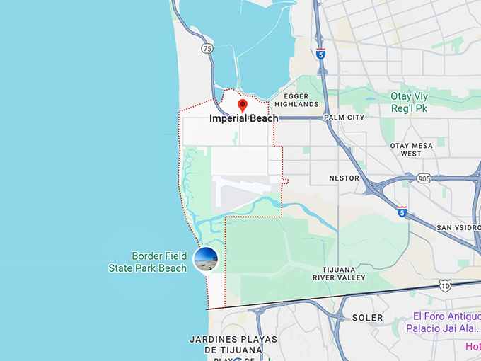 16. imperial beach, ca map