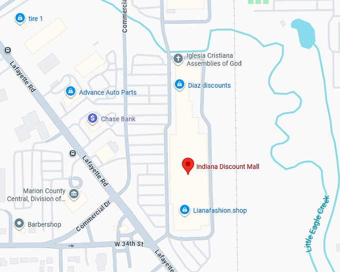 16. indiana discount mall map