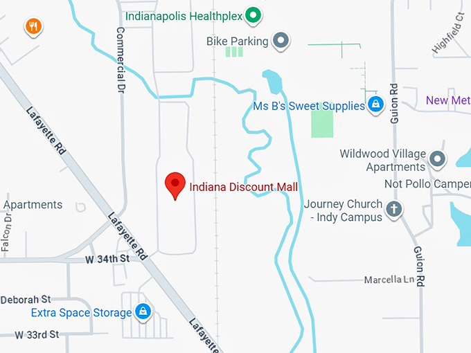 16. indiana discount mall map
