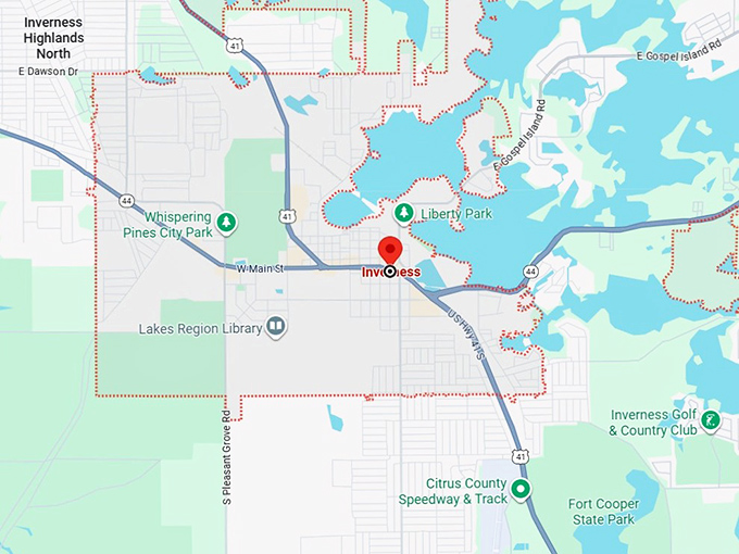 16. inverness, fl map