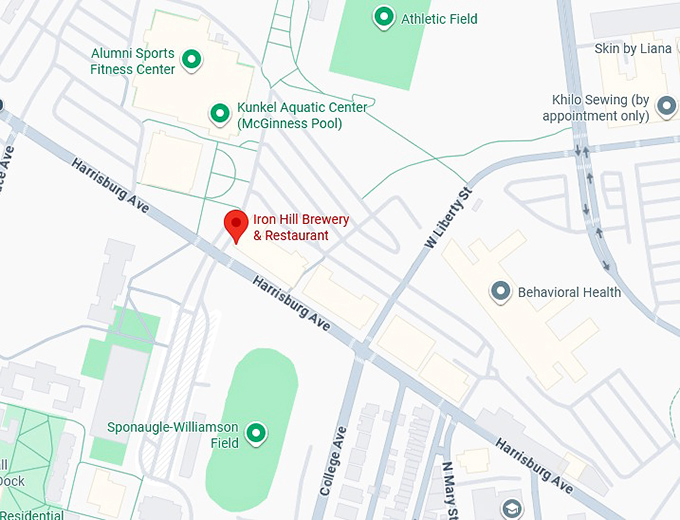 iron hill brewery & restaurant map