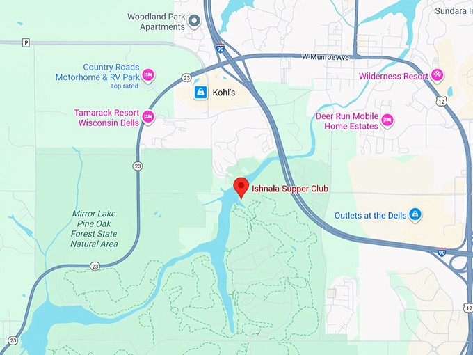 16. ishnala supper club map