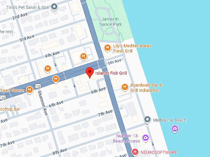 16. island fish grill map