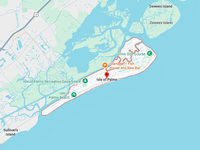 16. isle of palms map